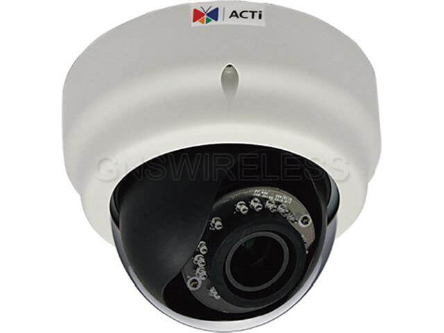 Acti E610, 10MP Indoor Dome Camera with IR, Vari-focal lens